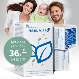 aminoexpert® Fertil M Pro: Für gesunde Spermien!